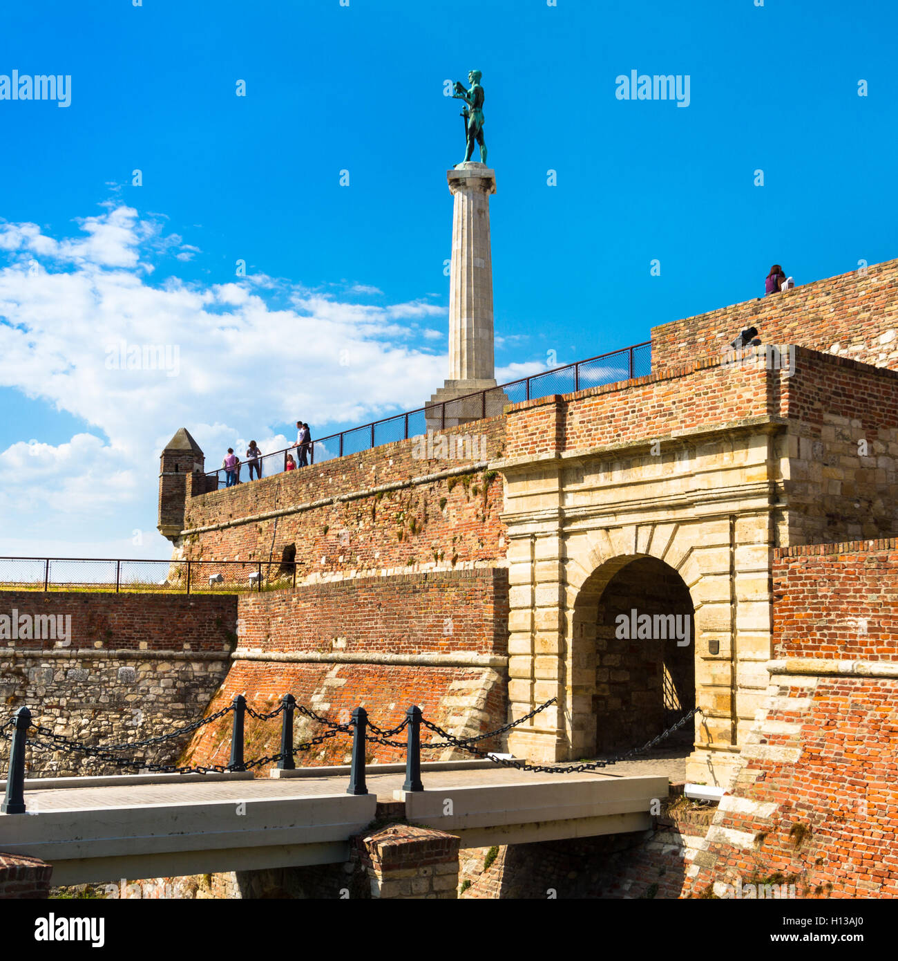 Statue of the Victor Stefan, Belgrade, Serbia Stock Photo - Alamy