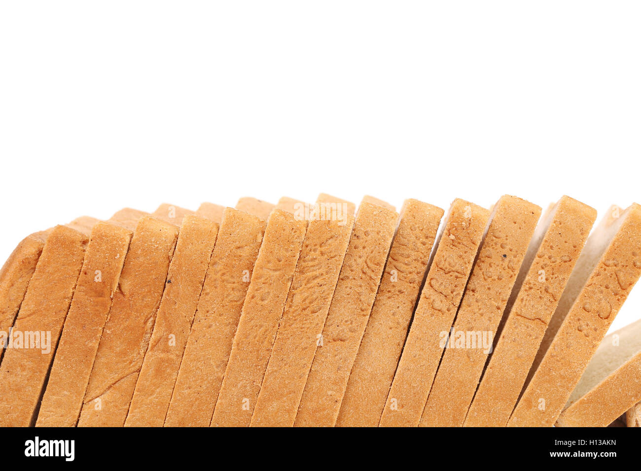 Stack of sliced white bread Stock Photo - Alamy