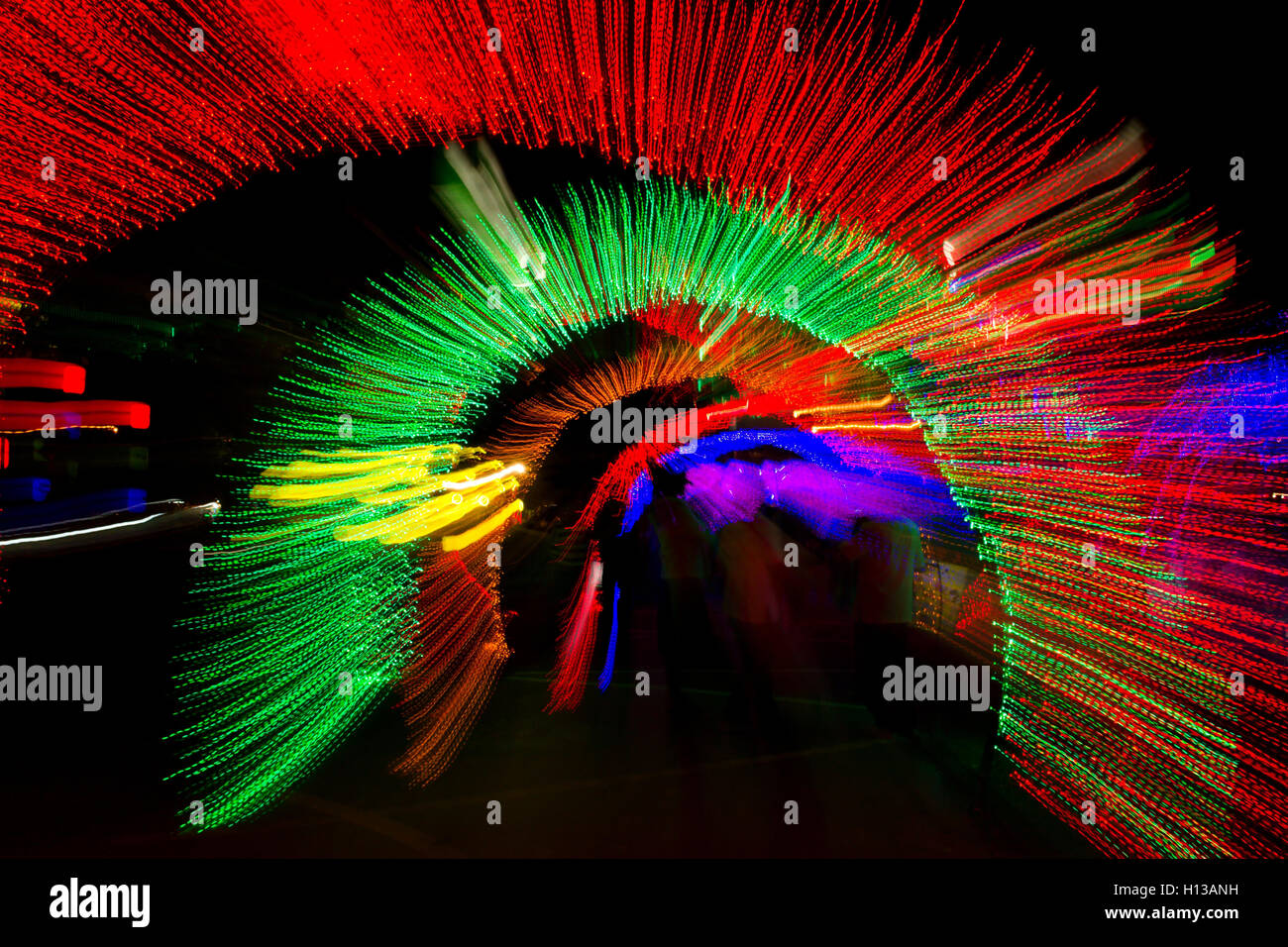 Tunnel neon hi-res stock photography and images - Alamy