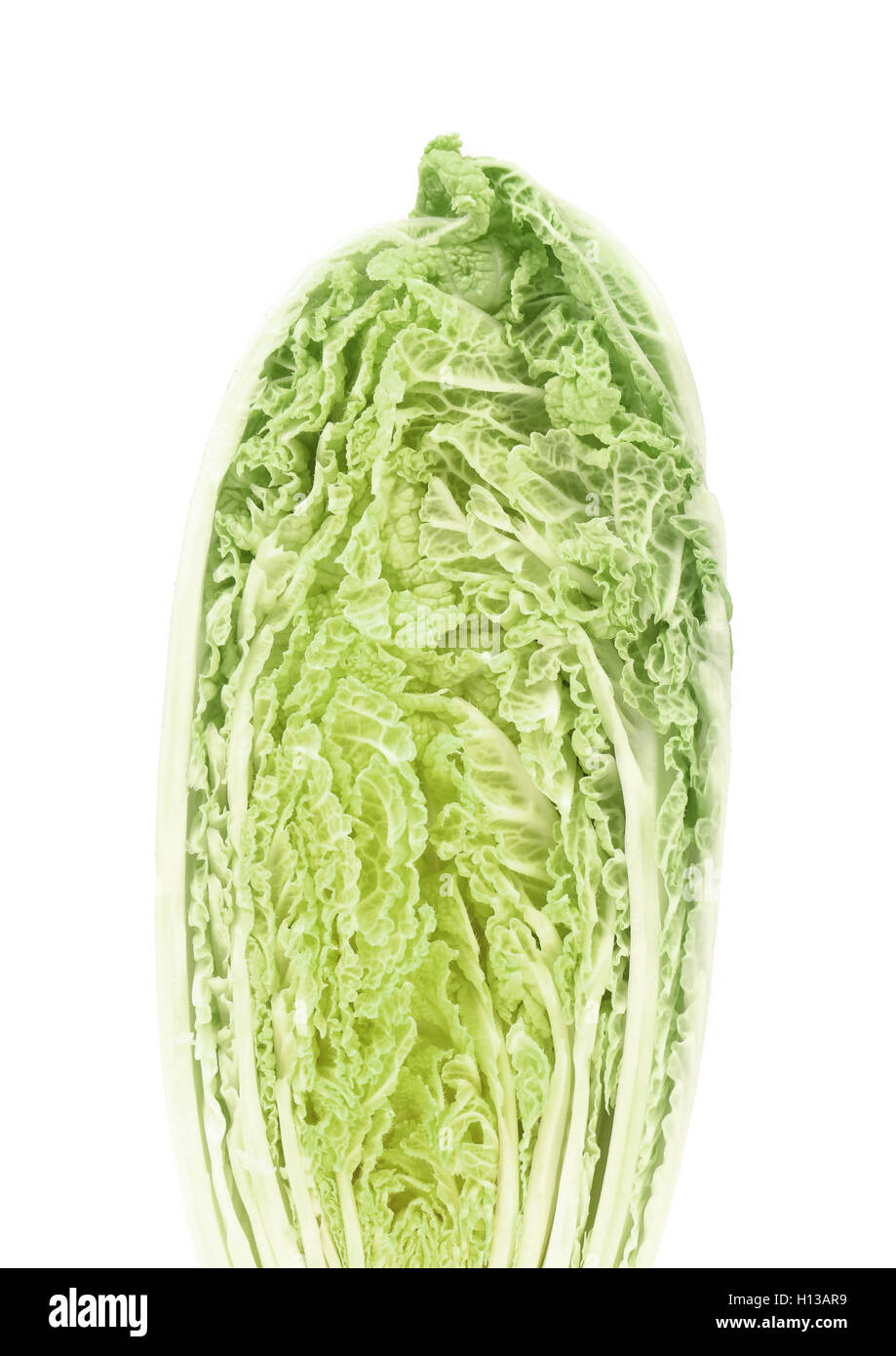 Slice of fresh chinese cabbage Stock Photo - Alamy