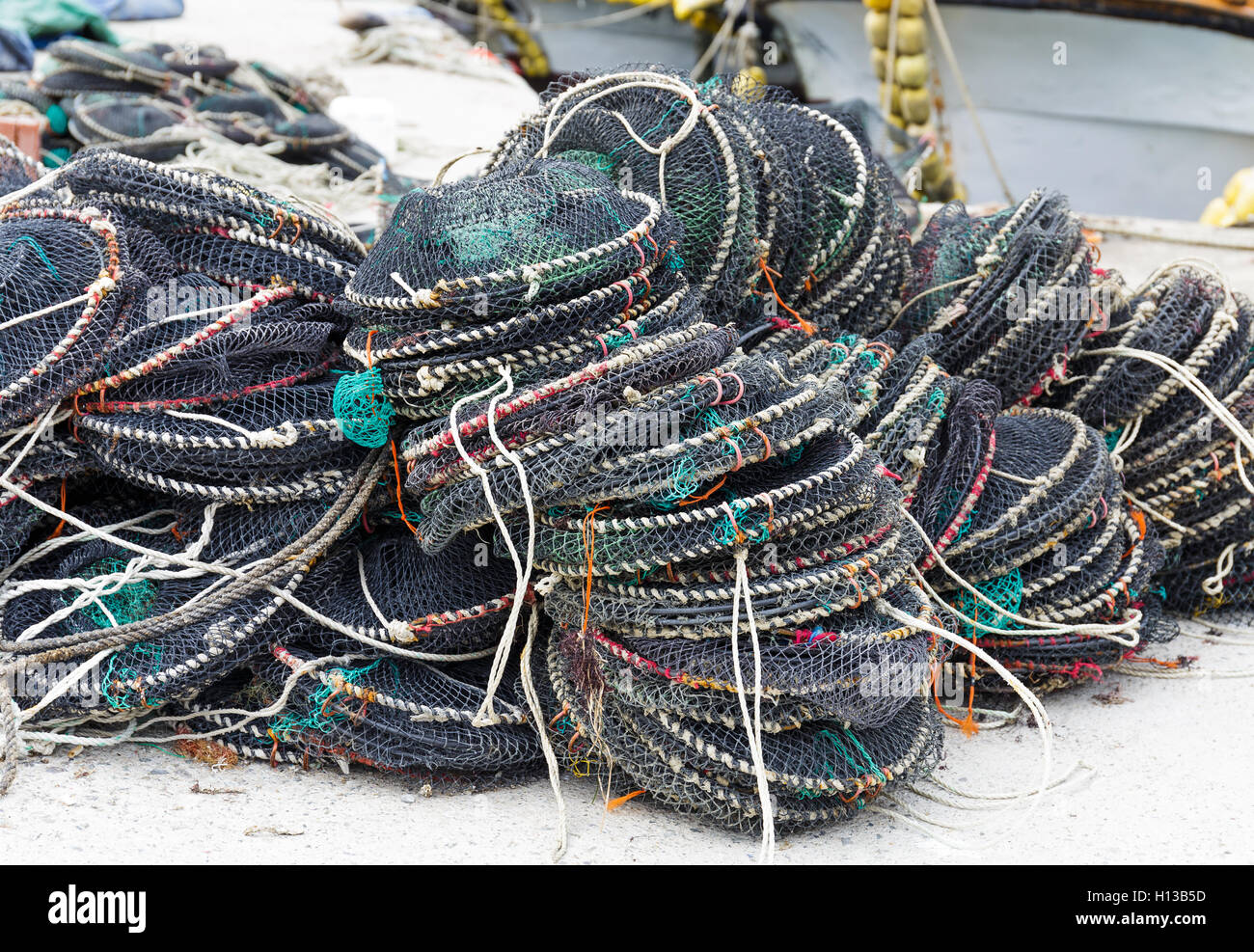 Traps for capture fisheries Stock Photo - Alamy
