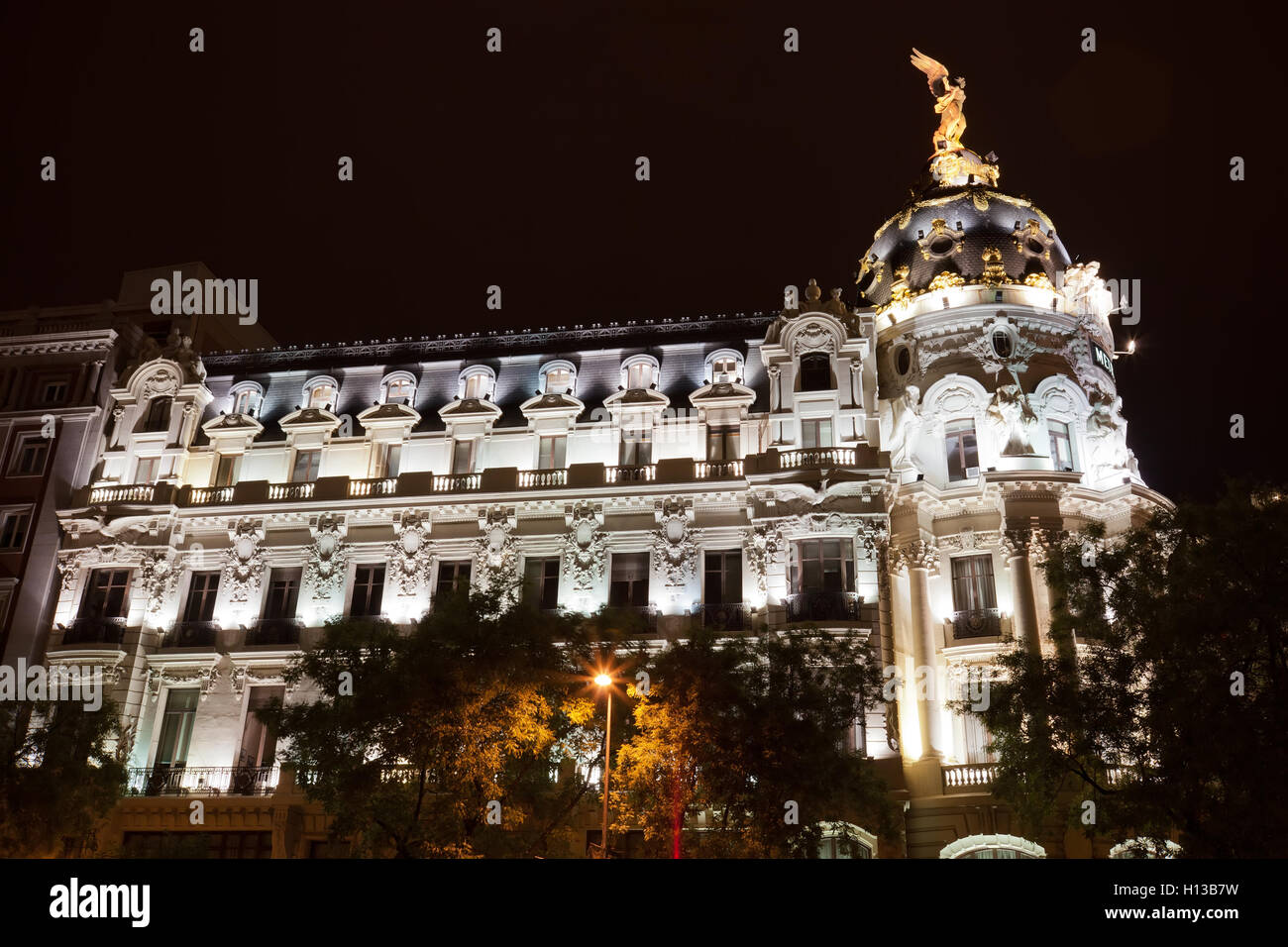 Gran Via in Madrid Stock Photo - Alamy