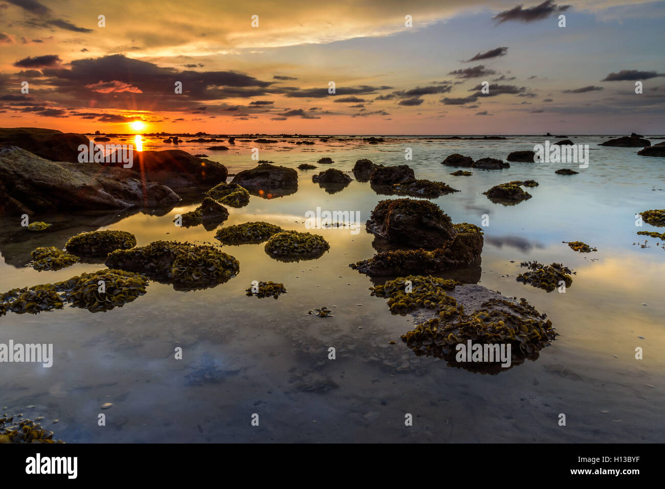 The golden hour sunset Stock Photo - Alamy