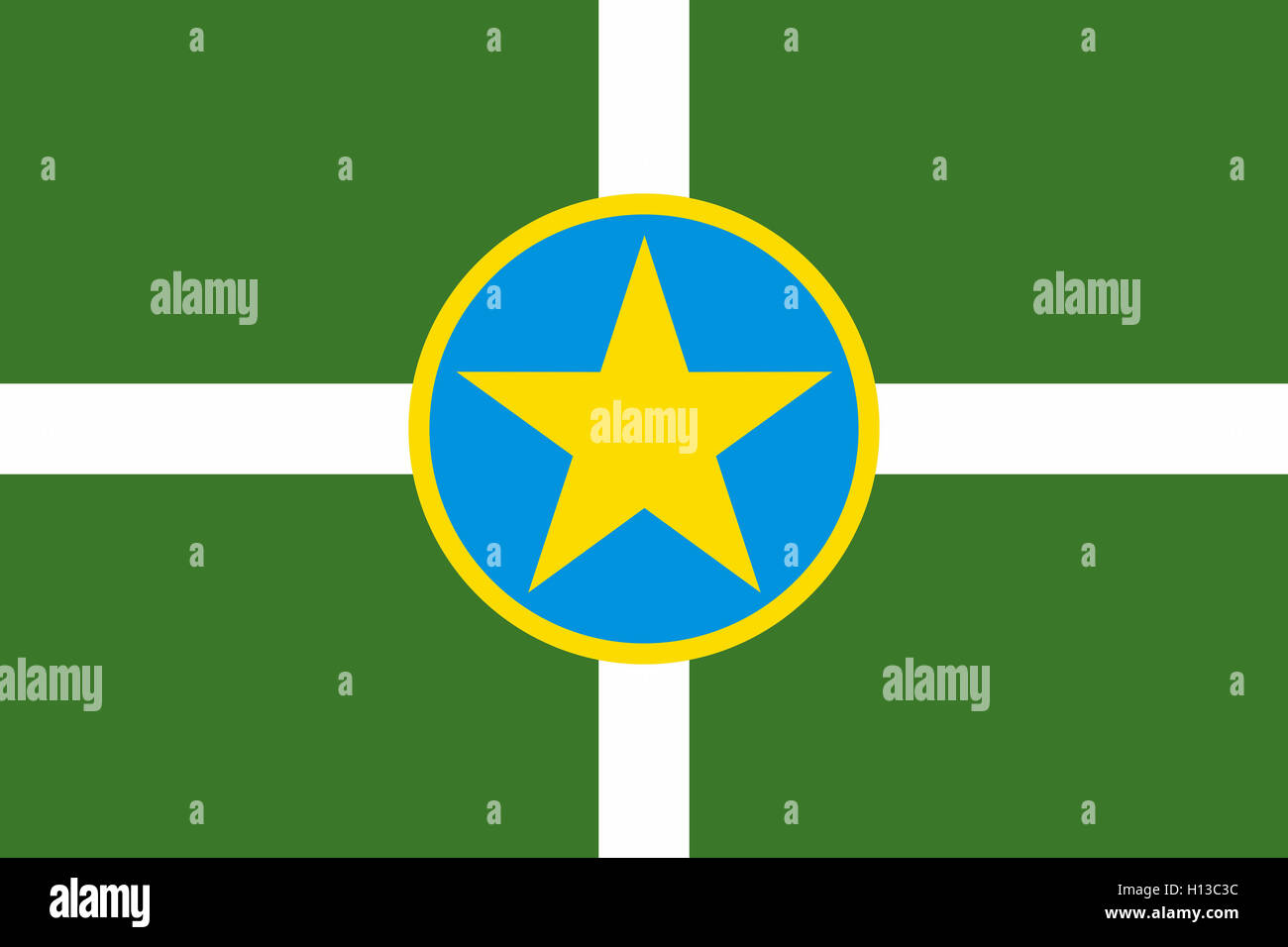 jackson city flag Stock Photo - Alamy