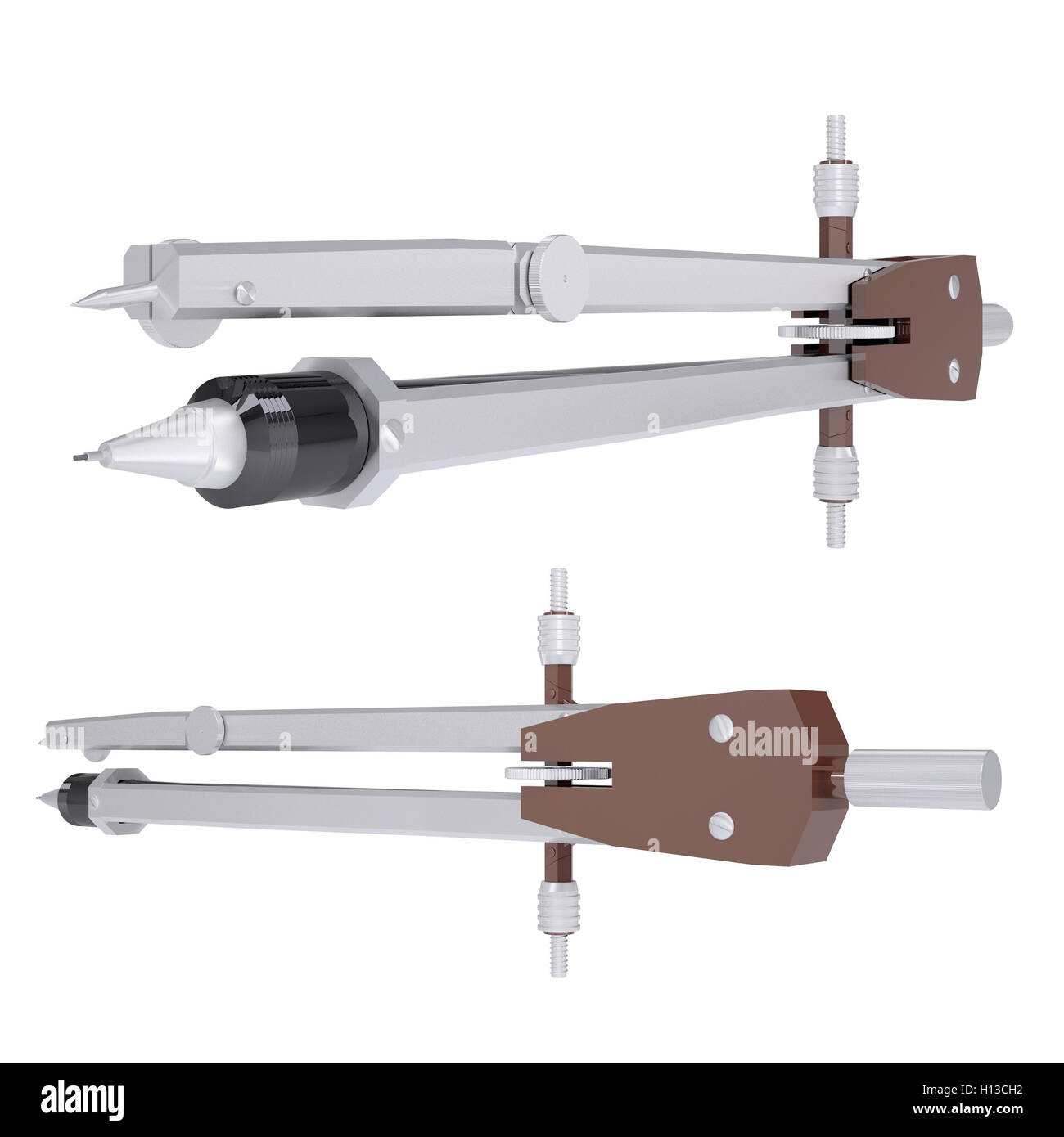Drafting compasses Cut Out Stock Images & Pictures - Alamy