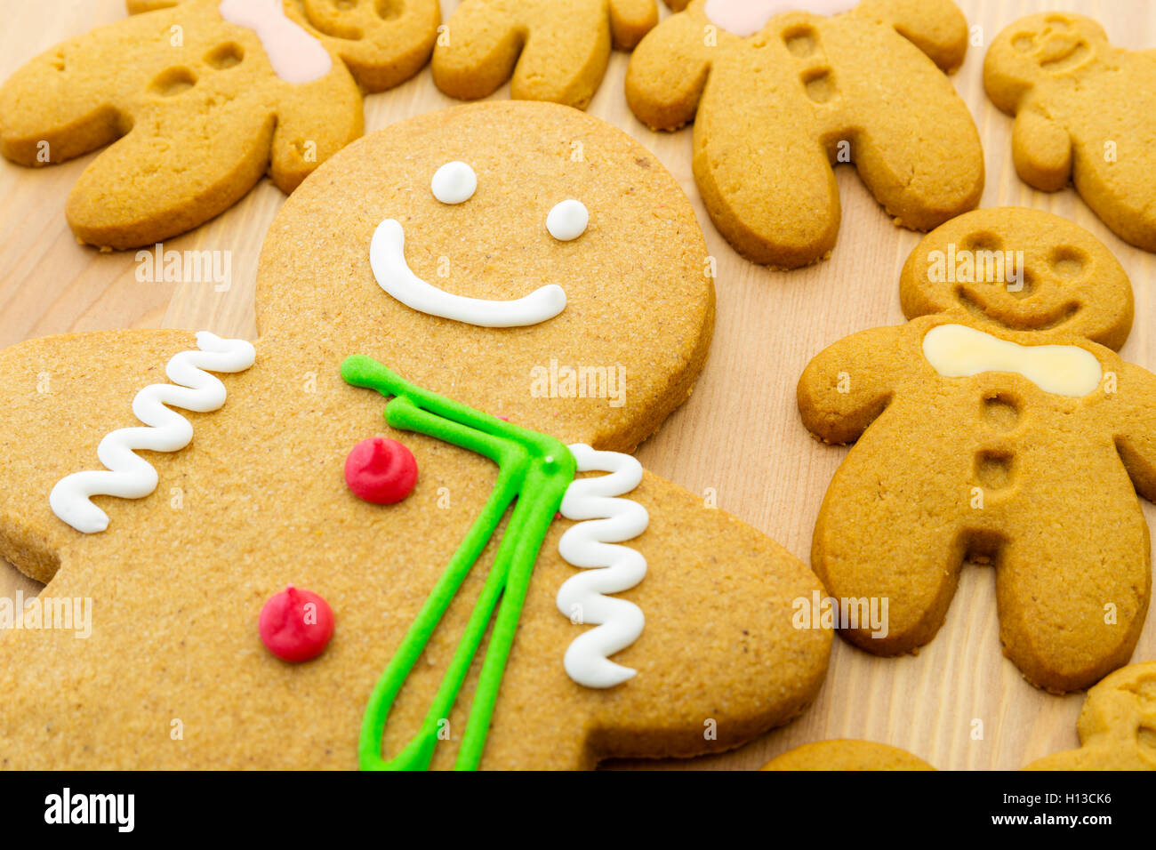 Gingerbread man cookie Stock Photo - Alamy