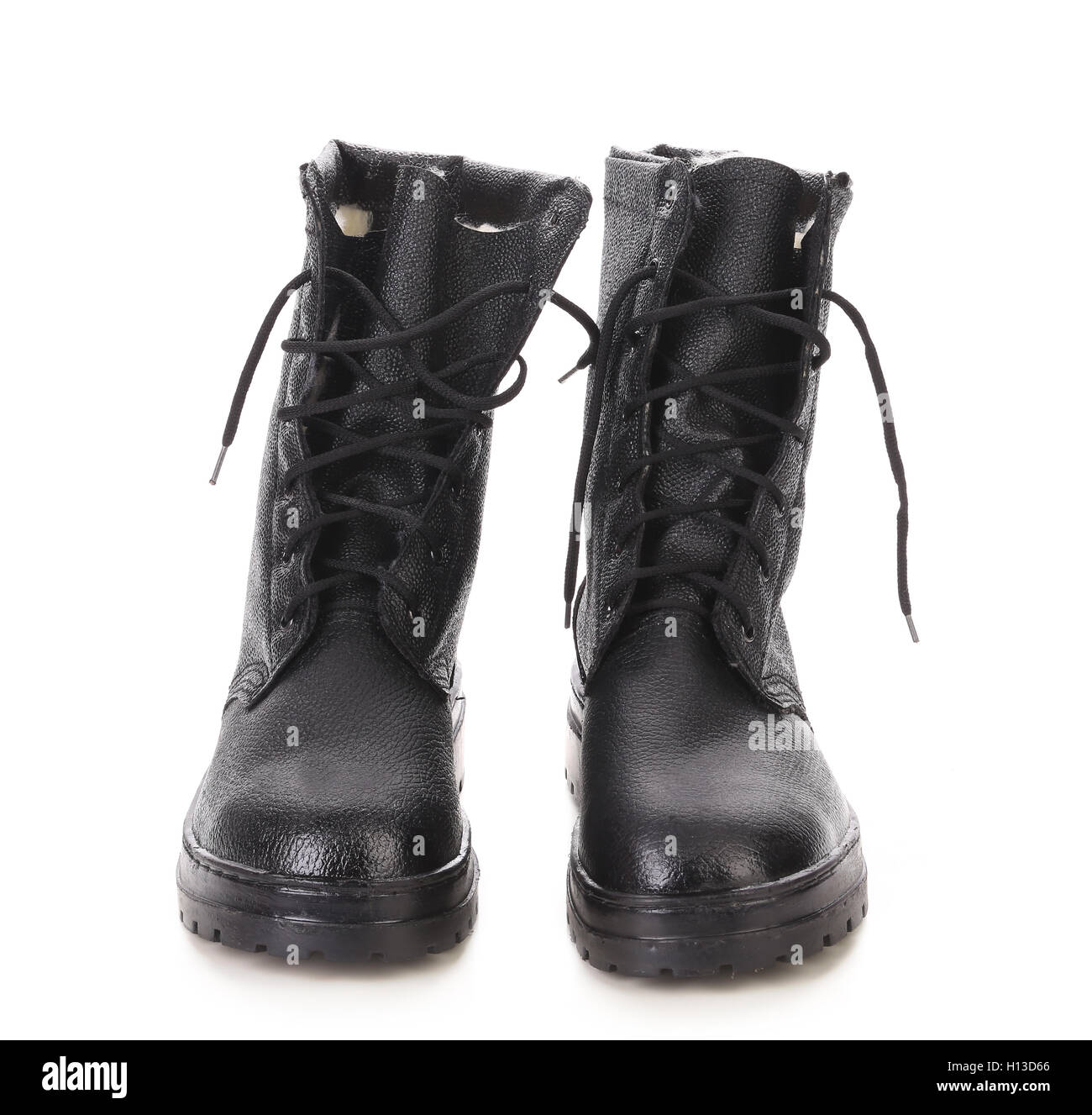 Pair of working boots Stock Photo - Alamy