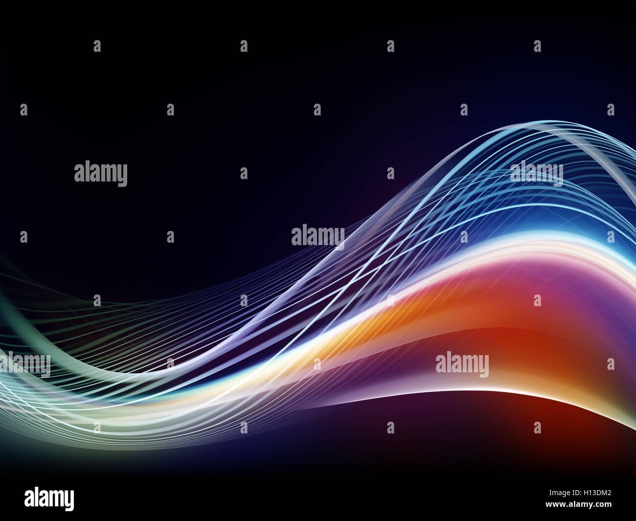 Propagation of Fractal Waves Stock Photo - Alamy