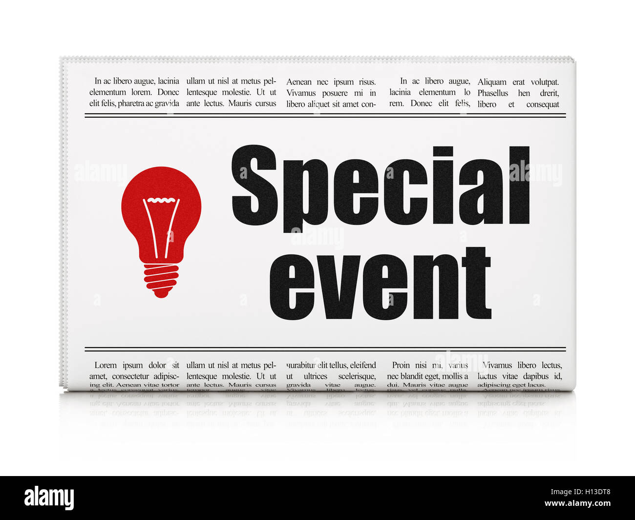 Light bulb 3d paper icon Cut Out Stock Images & Pictures - Alamy