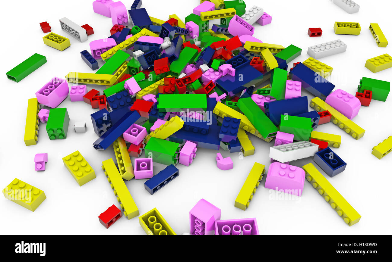 Plastic play bricks hi-res stock photography and images - Alamy