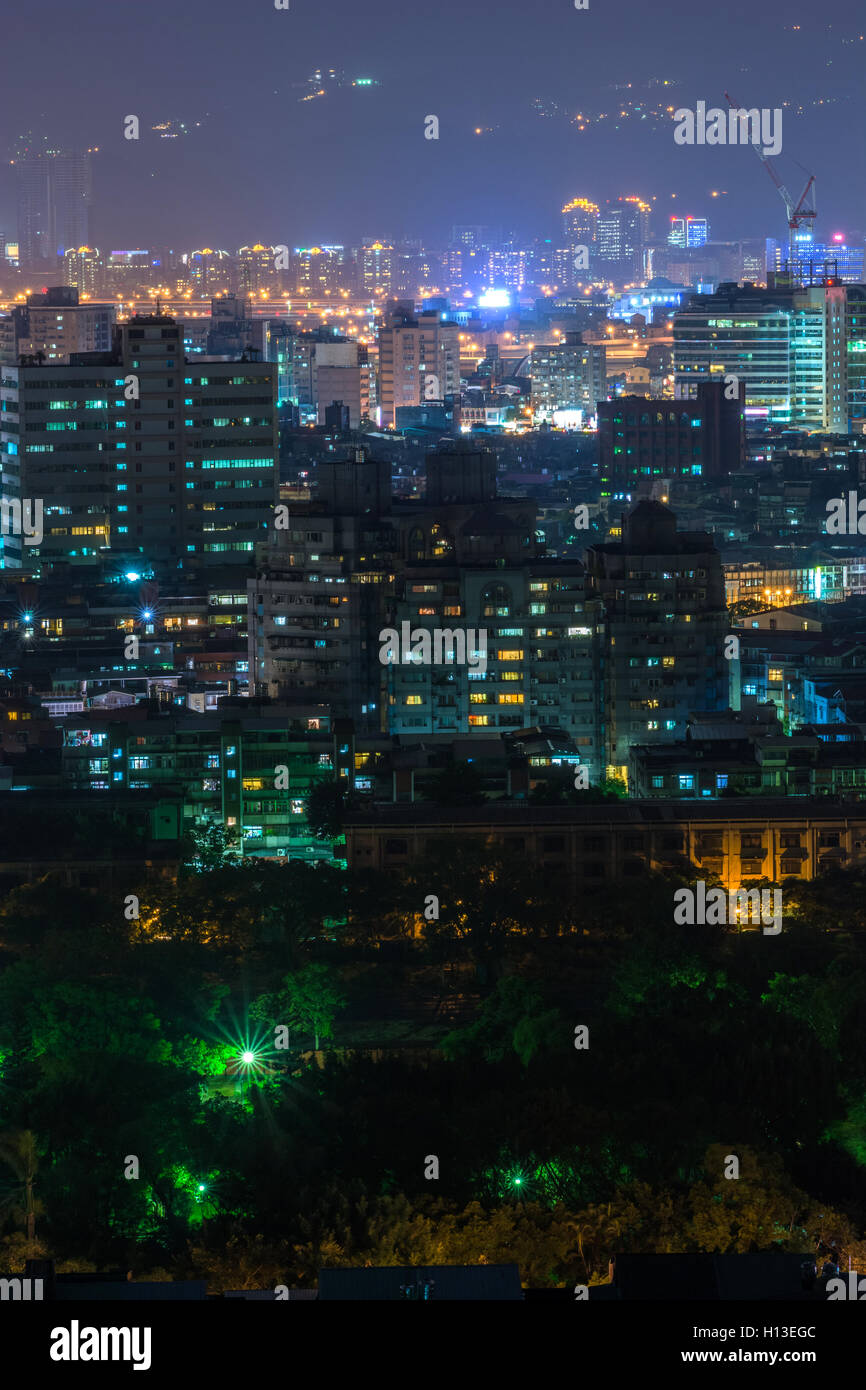 Colorful city night Stock Photo - Alamy