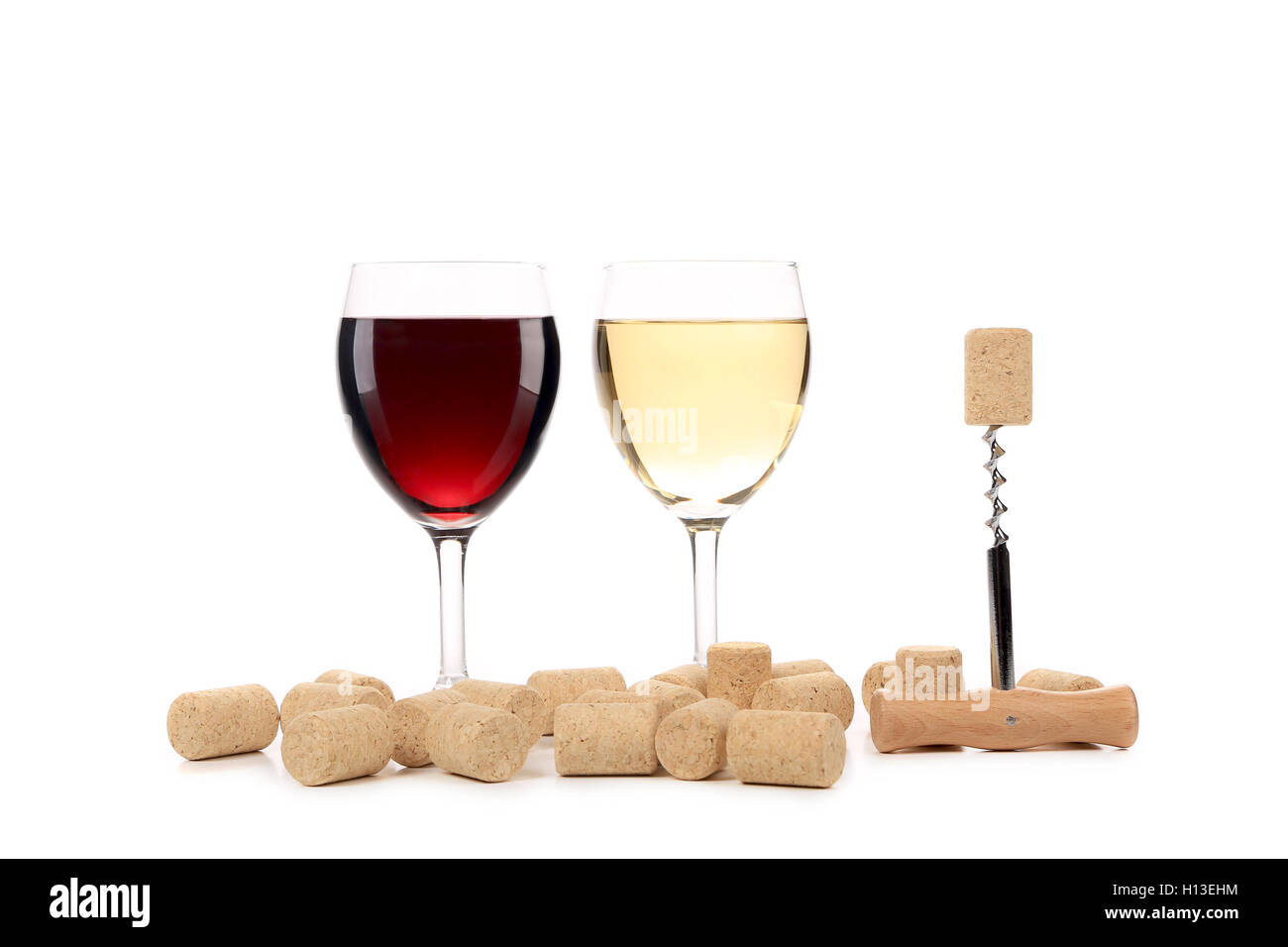 Two wine glasses composition Stock Photo - Alamy