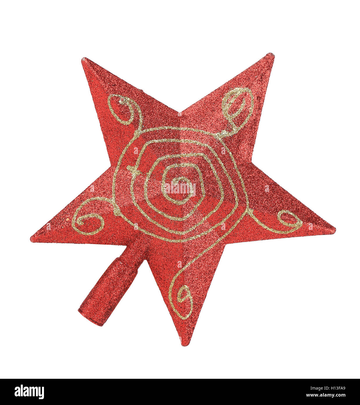 Red star christmas decoration Stock Photo - Alamy