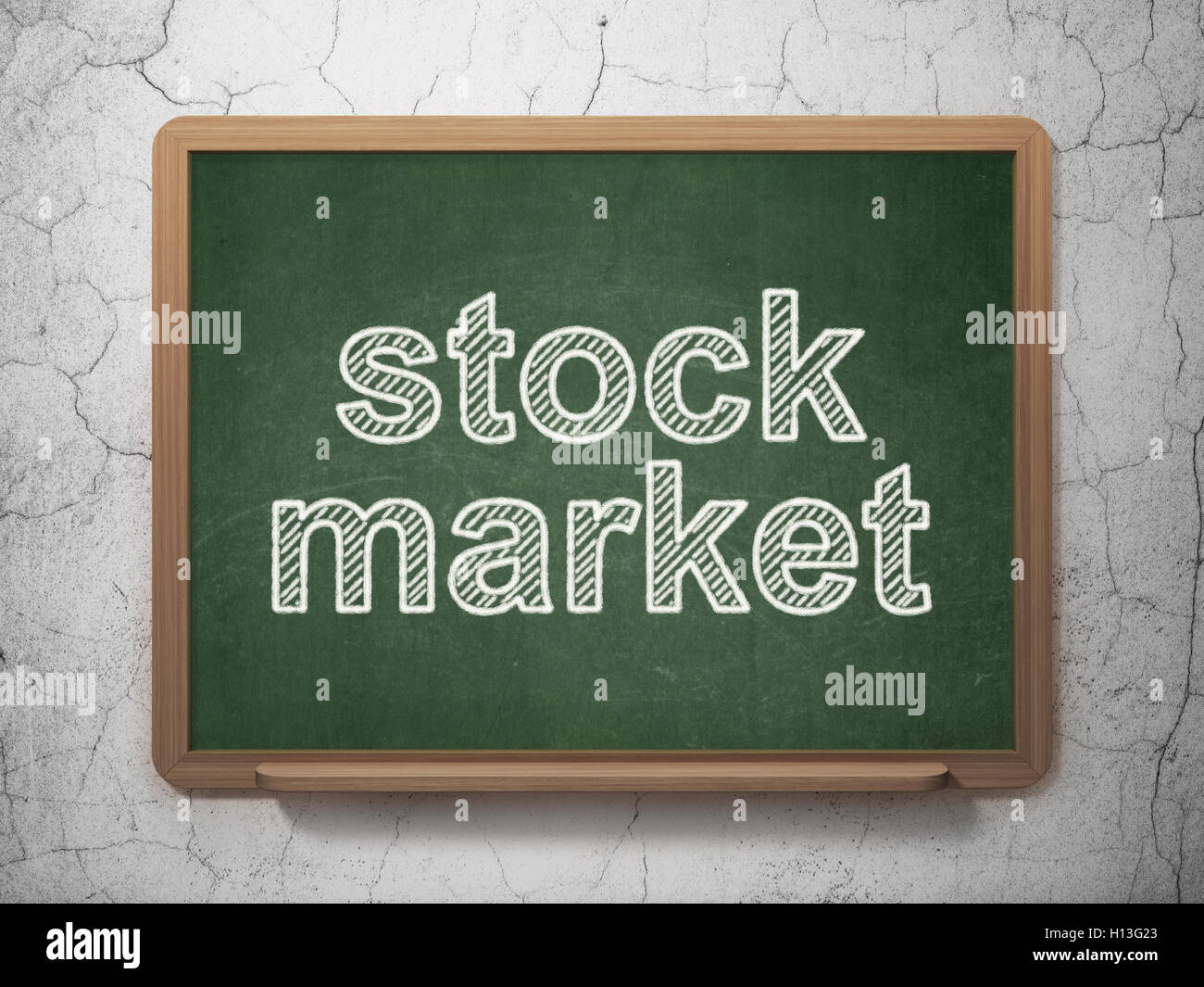 Finance concept: Stock Market on chalkboard background Stock Photo - Alamy