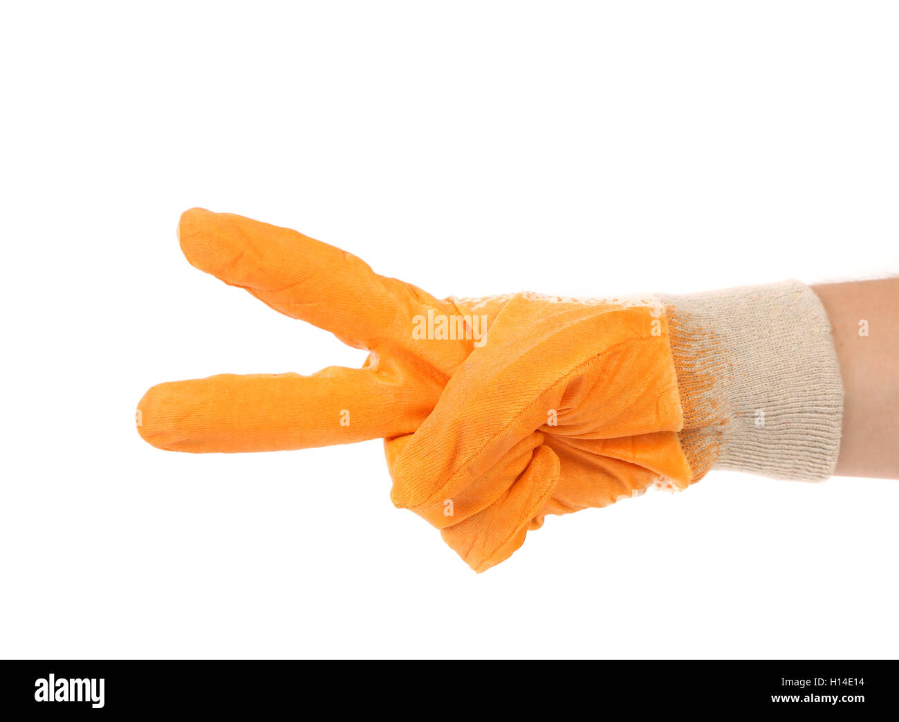 Working hand in glove shows two Stock Photo - Alamy