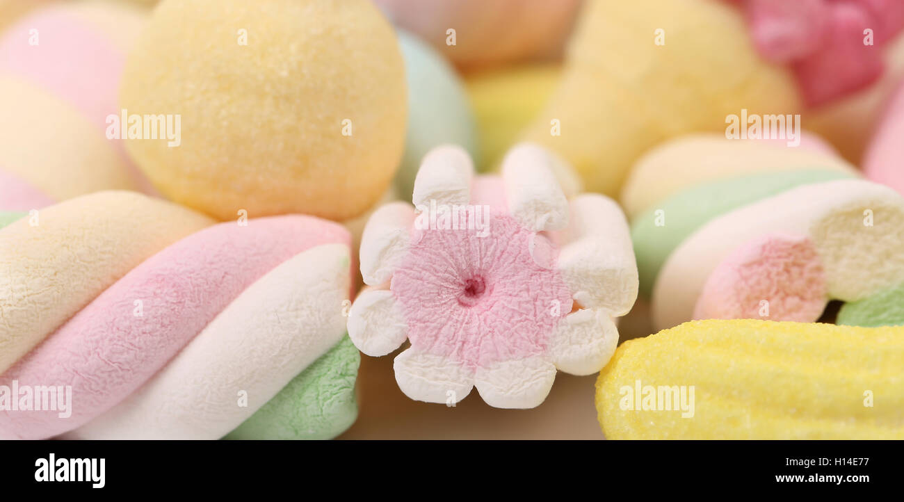 Different colorful marshmallow Stock Photo - Alamy