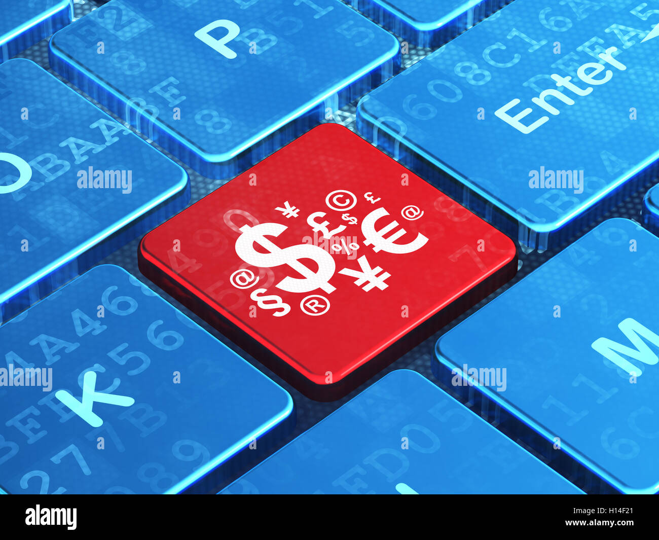 News concept: Finance Symbol on computer keyboard background Stock ...