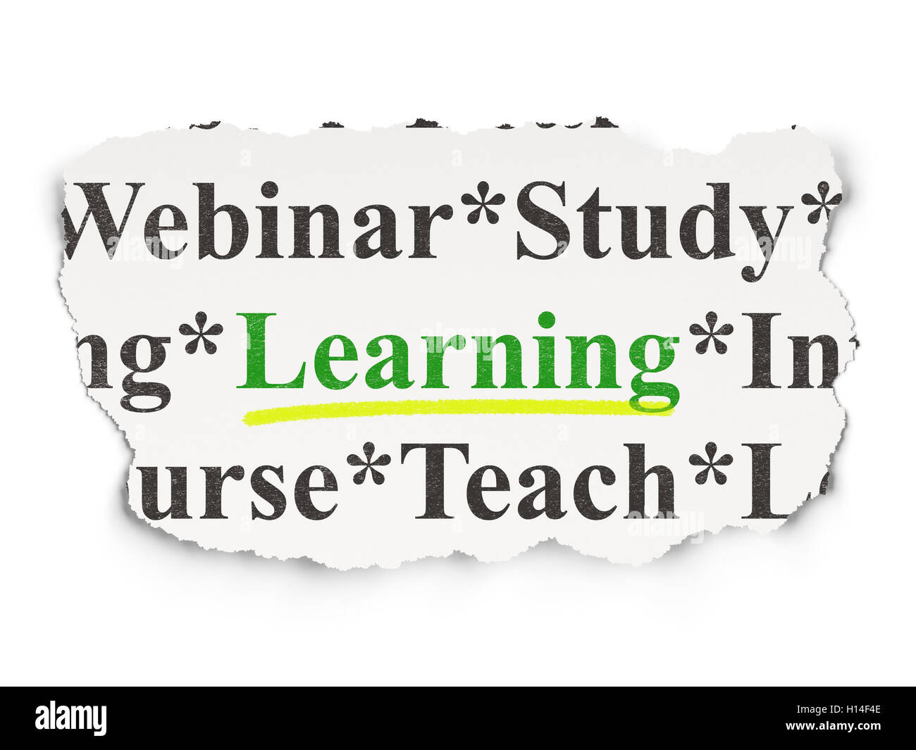 Education concept: Learning on Paper background Stock Photo - Alamy