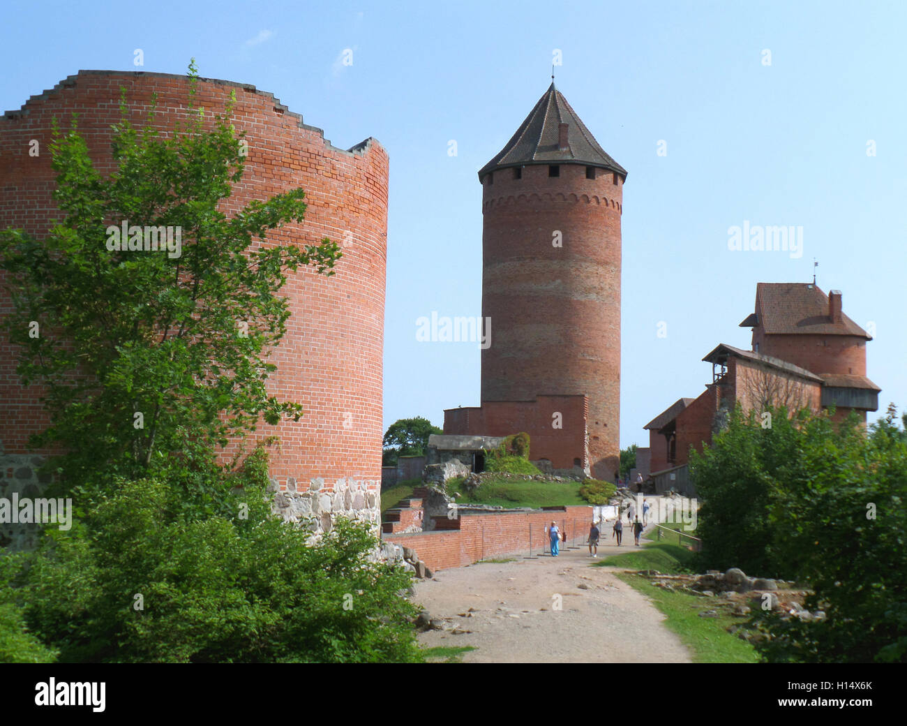Turaida Castle with the Medieval Tower, UNESCO World Heritage Site in ...