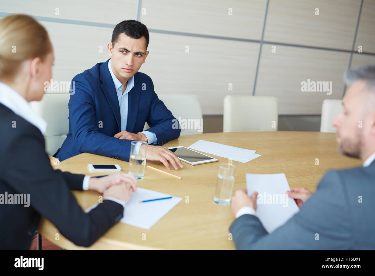 Serious brainstorming hi-res stock photography and images - Alamy
