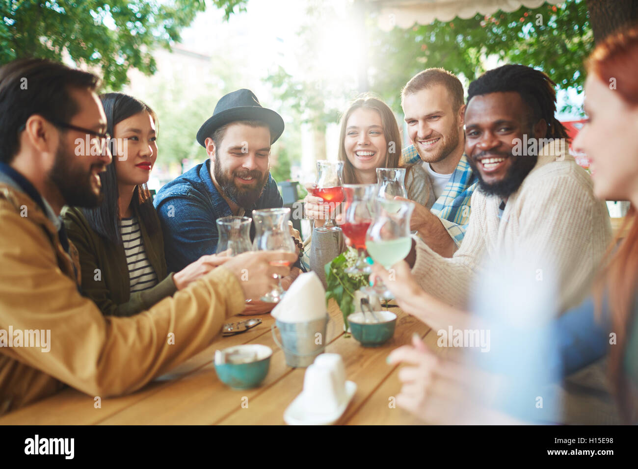 Time in cafe Stock Photo - Alamy