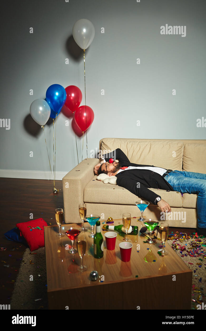 Drunk tired people sleeping after hi-res stock photography and images ...