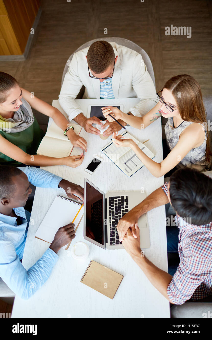 Discussion of project Stock Photo - Alamy