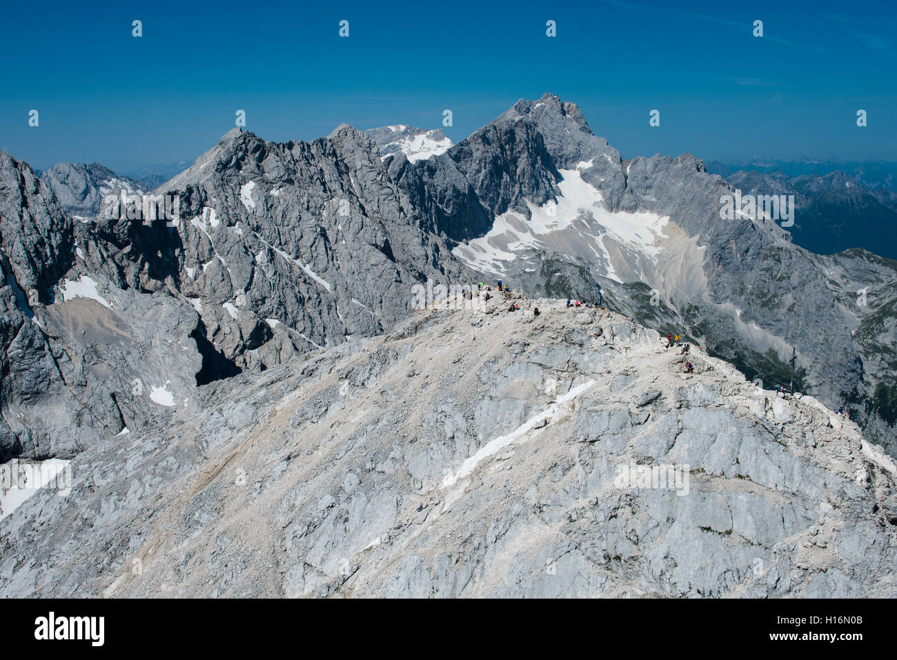 Alpspitze, summit, Jubiläumsgrat Zugspitze, Wetterstein, Garmisch ...