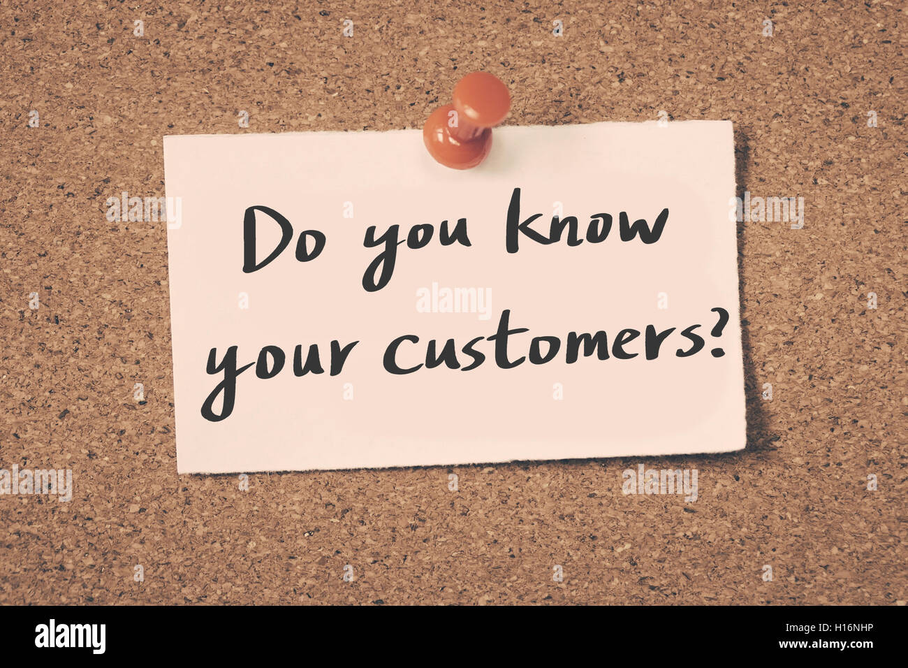 Do you know your customers Stock Photo - Alamy