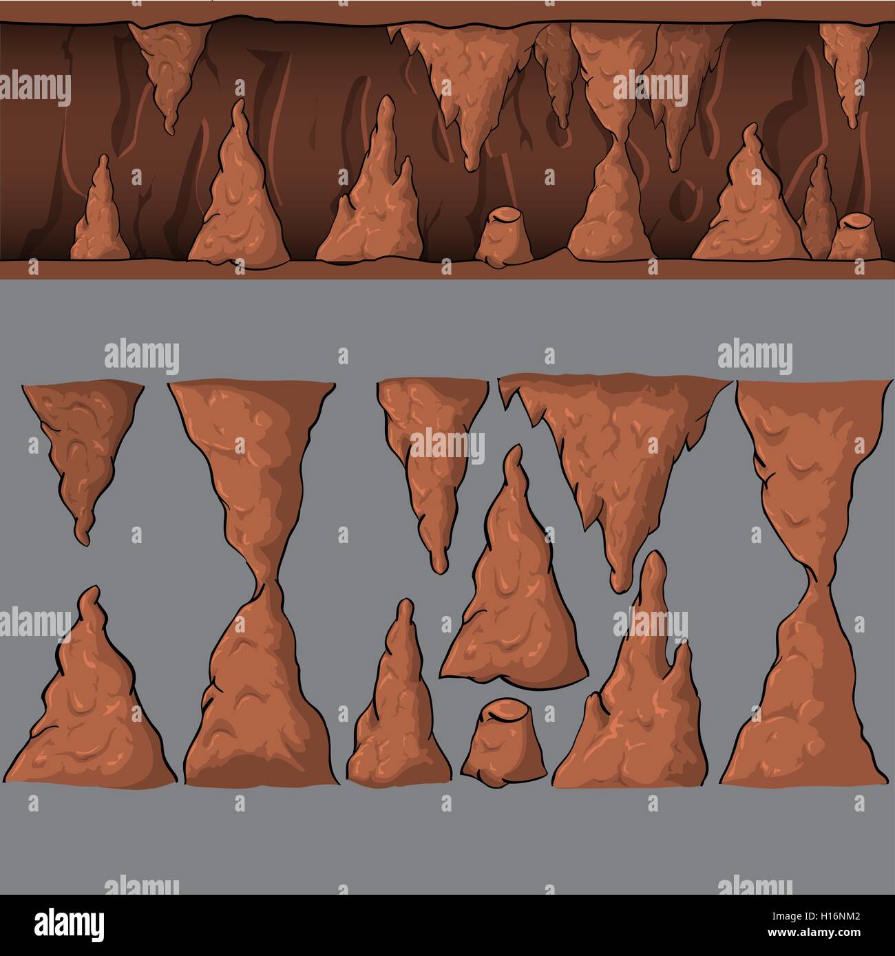 Seamless cartoon vector cave Stock Vector Image & Art - Alamy