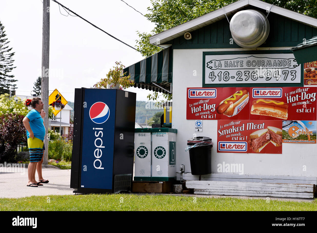Fast food, Quebec, Canada Stock Photo - Alamy