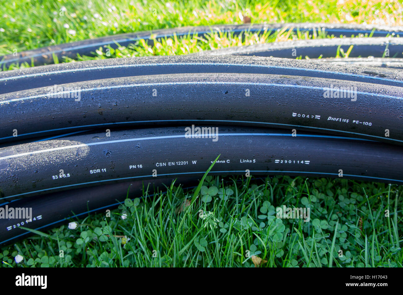 PE 100 drinking water pipe, line, piping system, HDPE (High Density ...