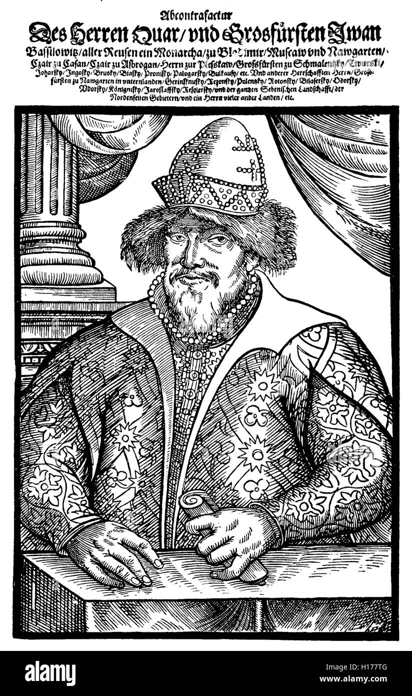 Ivan IV Vasilyevich, also known as Ivan the Terrible or Ivan the ...