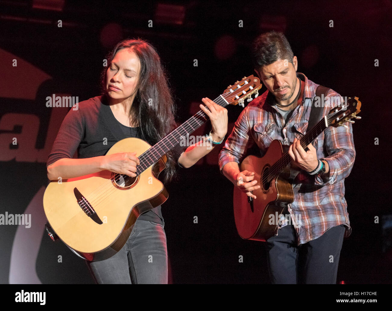 Rodrigo y Gabriela performing at the Larmer Tree Festival near ...