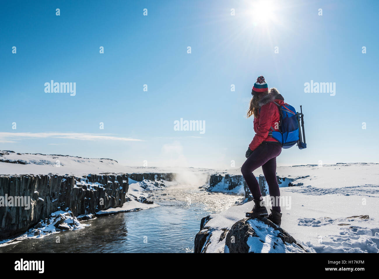 Women waterfall hi-res stock photography and images - Alamy