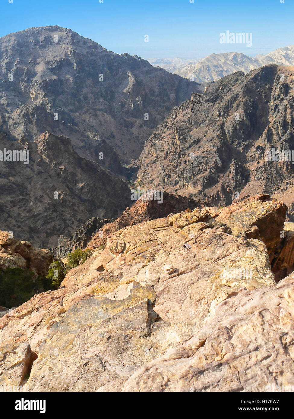 Ancient cult place and petrograph at Petra, Jordan Stock Photo - Alamy