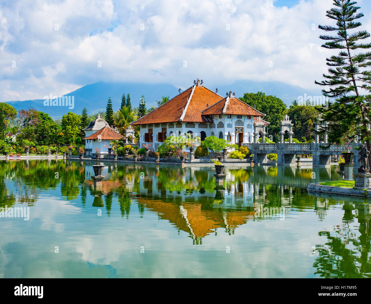 Karangasem water temple palace in Bali, Indonesia Stock Photo - Alamy