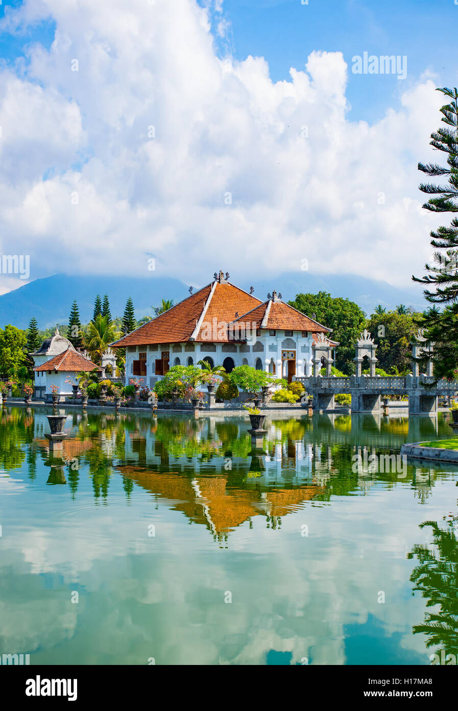 Karangasem water temple palace in Bali, Indonesia Stock Photo - Alamy