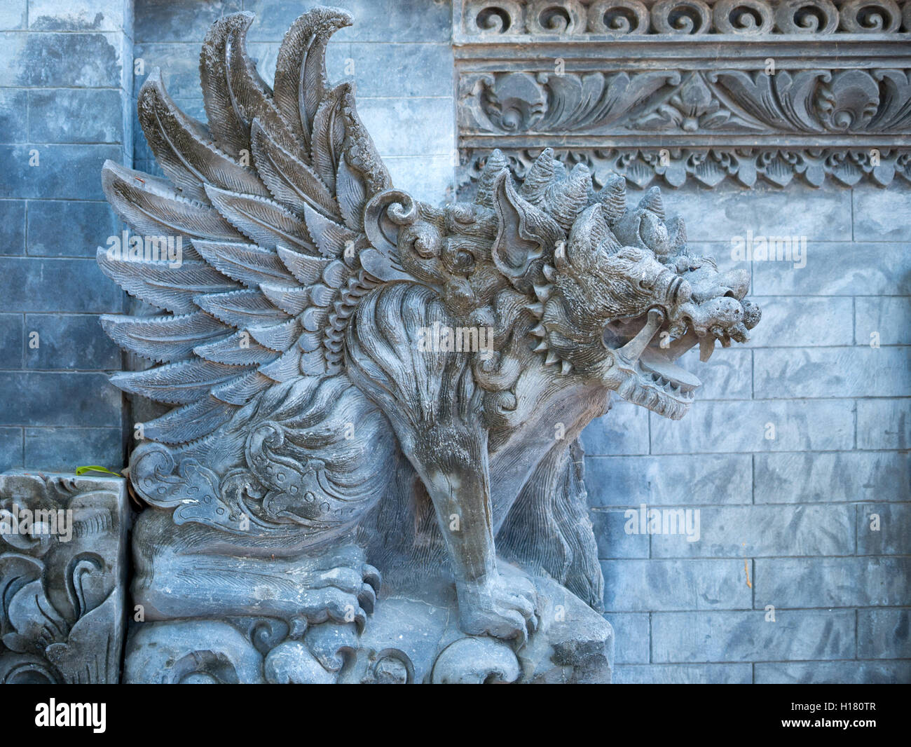 Ancient Balinese statue at the temple in Bali Indonesia Stock Photo - Alamy