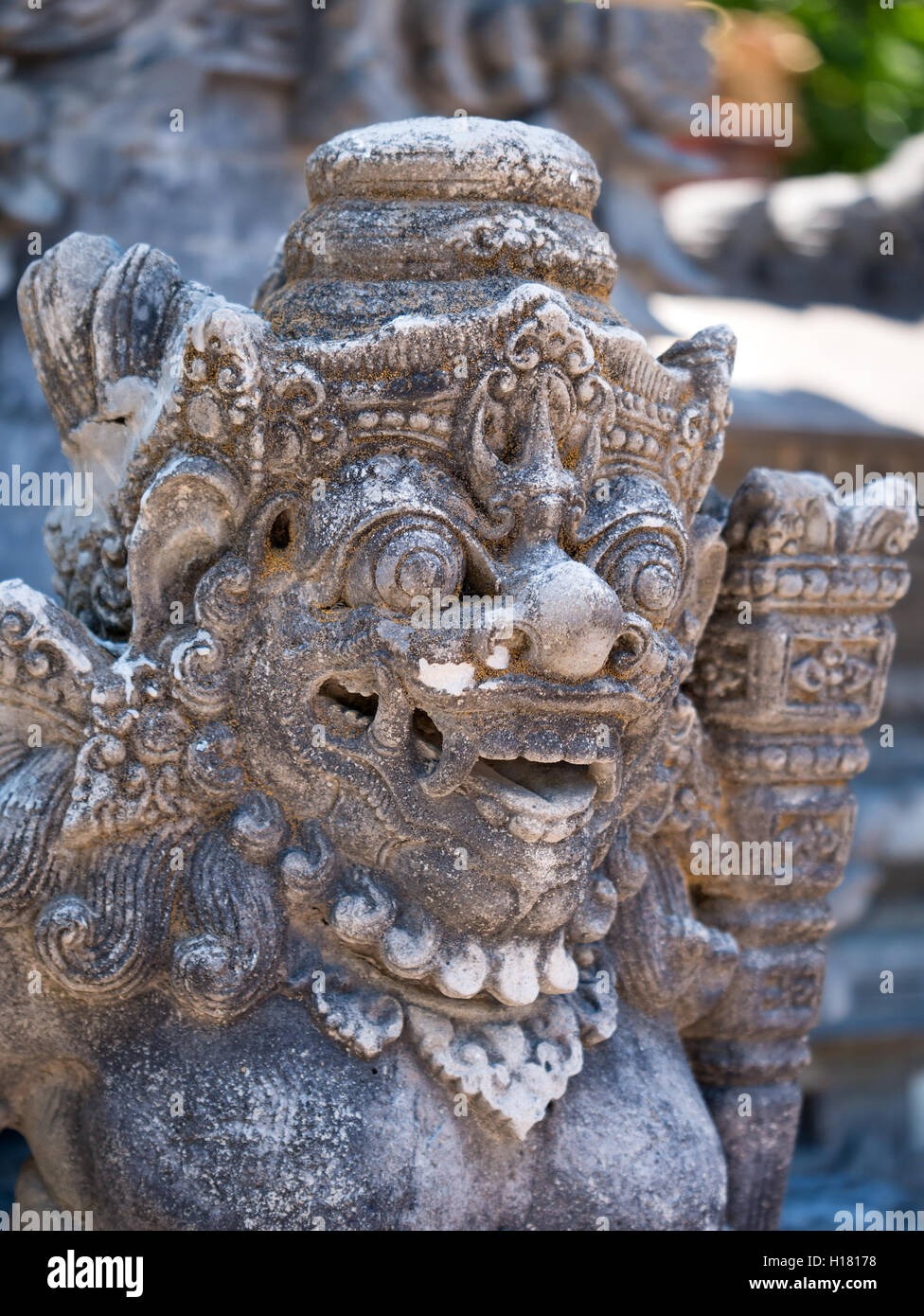 Ancient Balinese statue at the temple in Bali Indonesia Stock Photo - Alamy