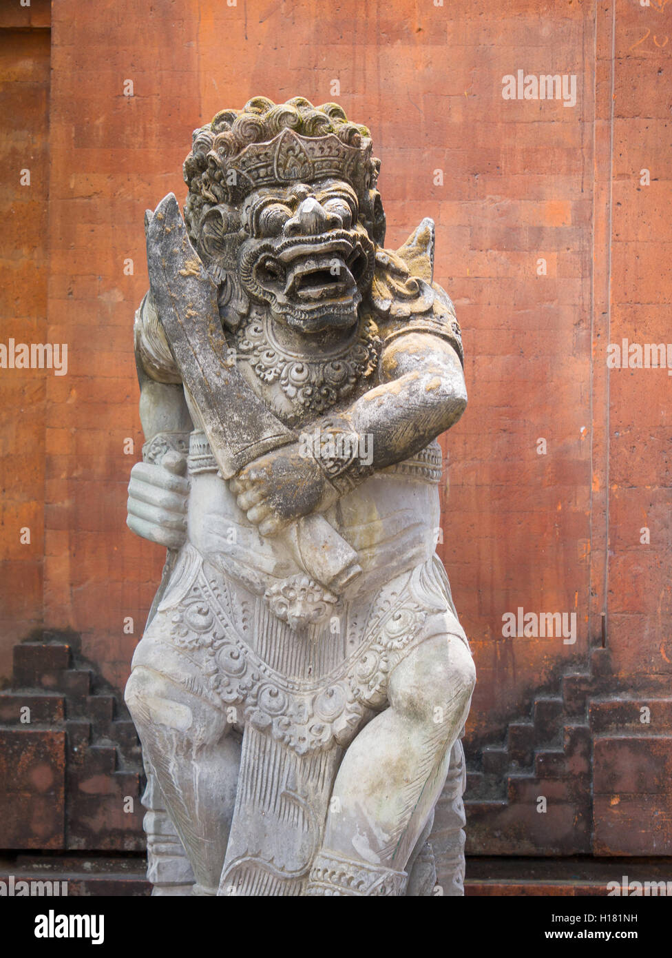 Ancient Balinese statue at the temple in Bali Indonesia Stock Photo - Alamy