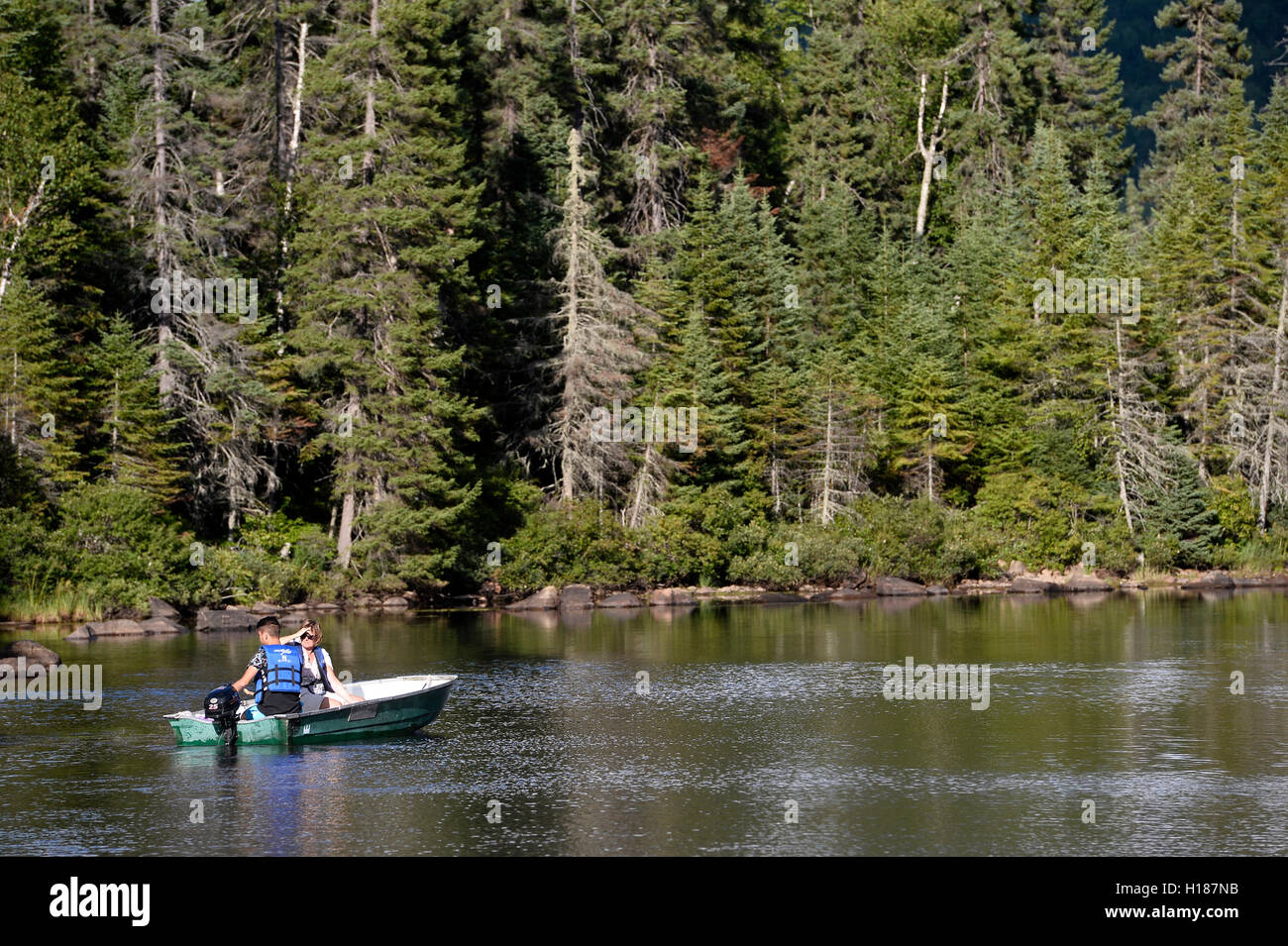 Edward lake in Mauricie, Quebec, Canada Stock Photo - Alamy