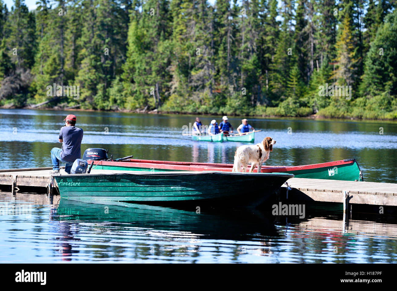 Edward lake in Mauricie, Quebec, Canada Stock Photo - Alamy