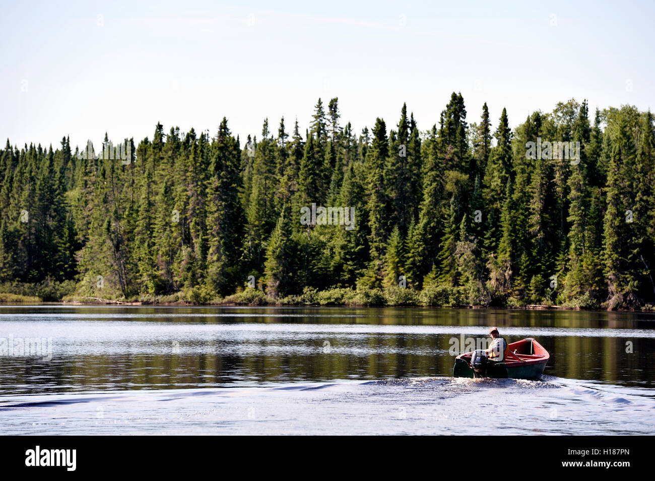 Edward lake in Mauricie, Quebec, Canada Stock Photo - Alamy