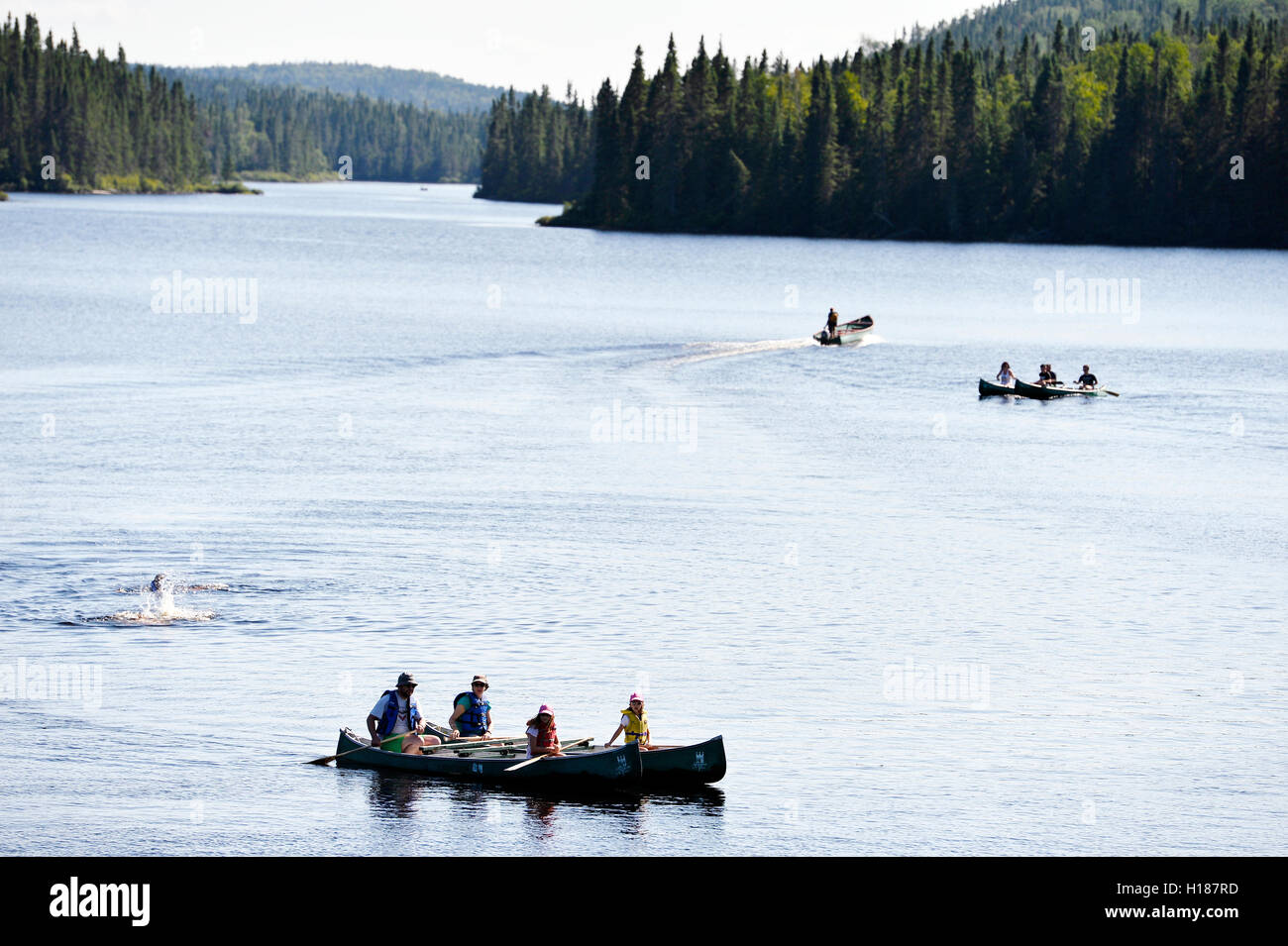 Edward lake in Mauricie, Quebec, Canada Stock Photo - Alamy