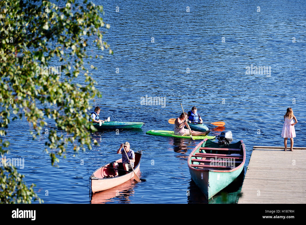 Edward lake in Mauricie, Quebec, Canada Stock Photo - Alamy