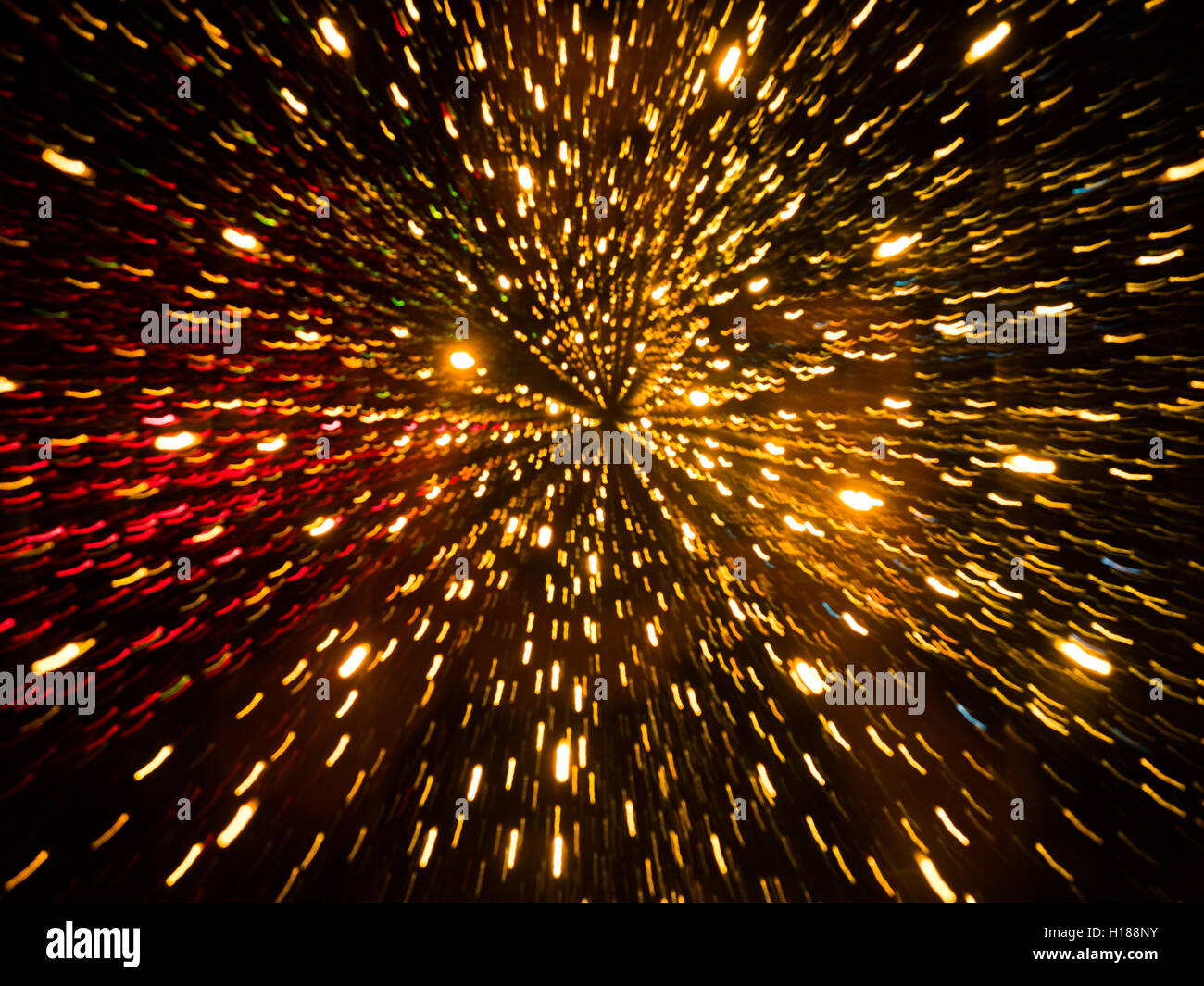 Picture of colorful random abstract light trails bokeh Stock Photo - Alamy