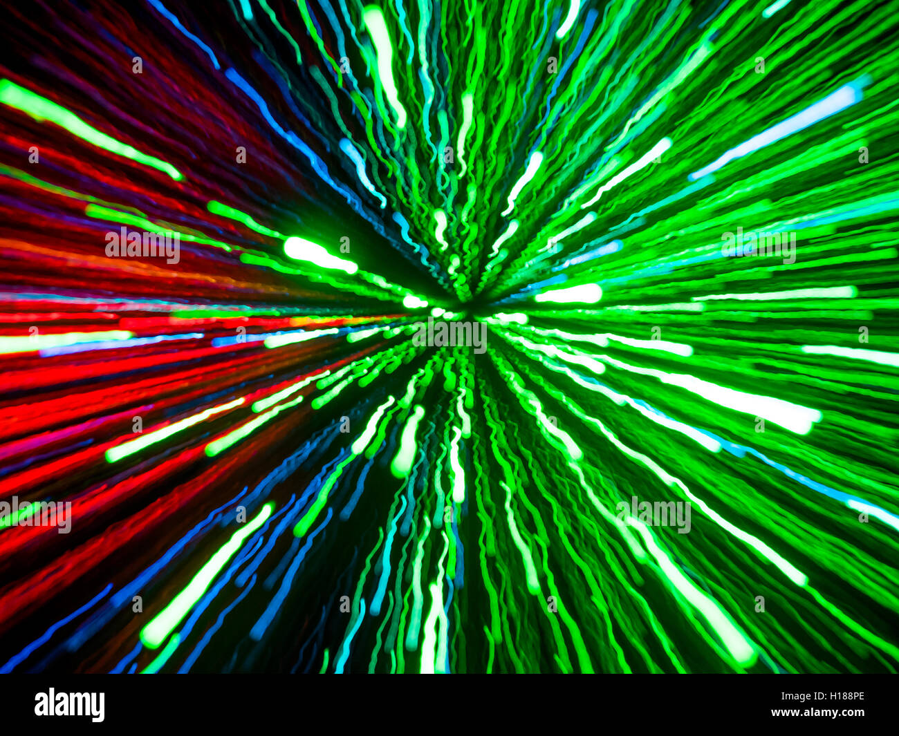 Picture of colorful random abstract light trails bokeh Stock Photo - Alamy