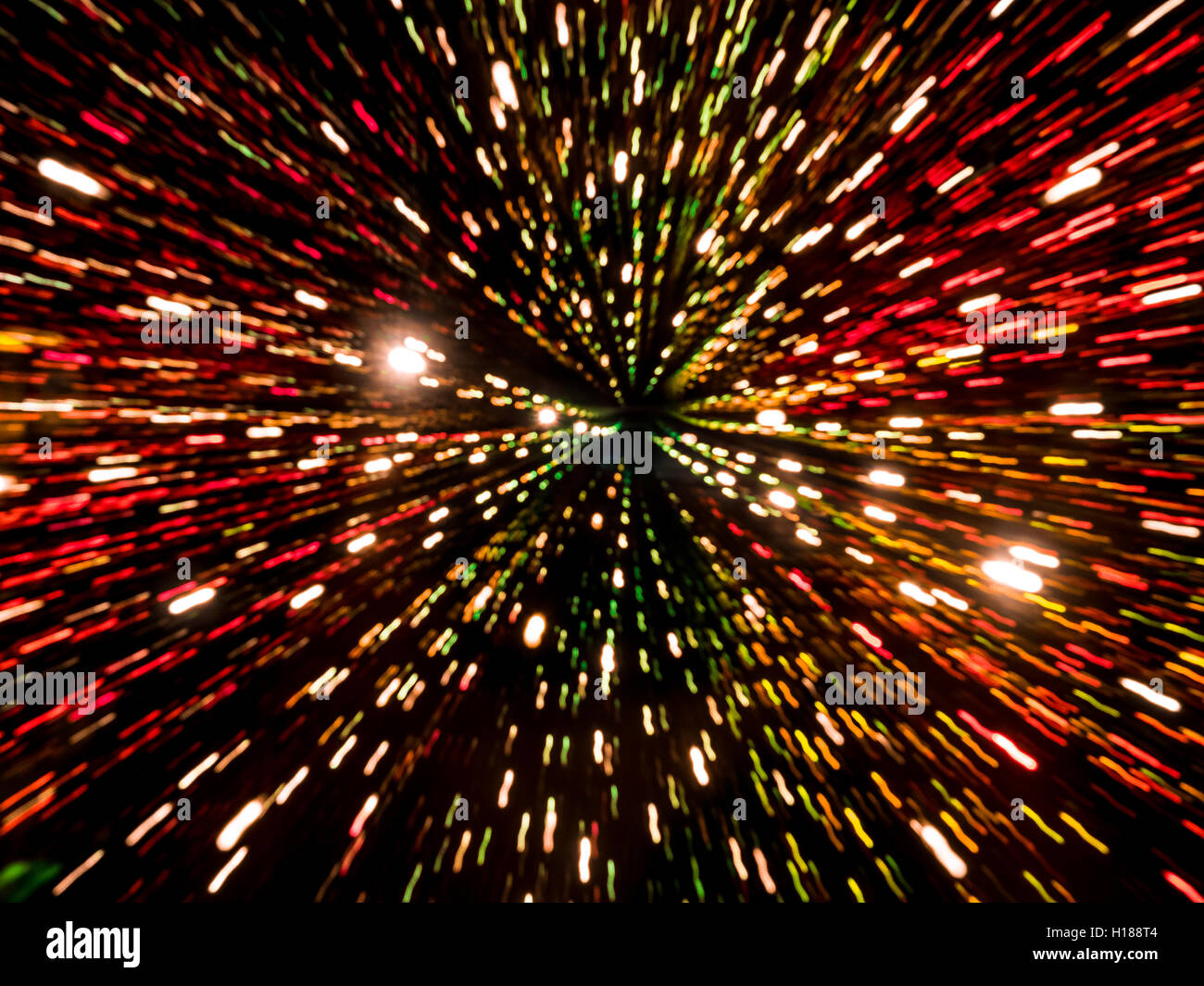 Picture of colorful random abstract light trails bokeh Stock Photo - Alamy