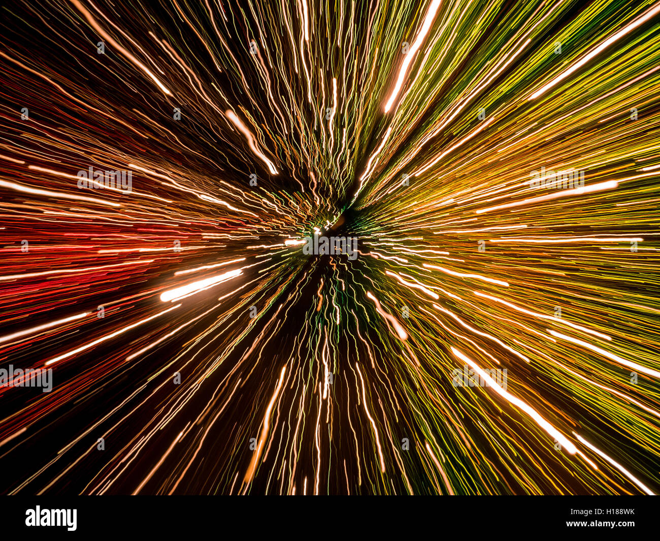 Picture of colorful random abstract light trails bokeh Stock Photo - Alamy